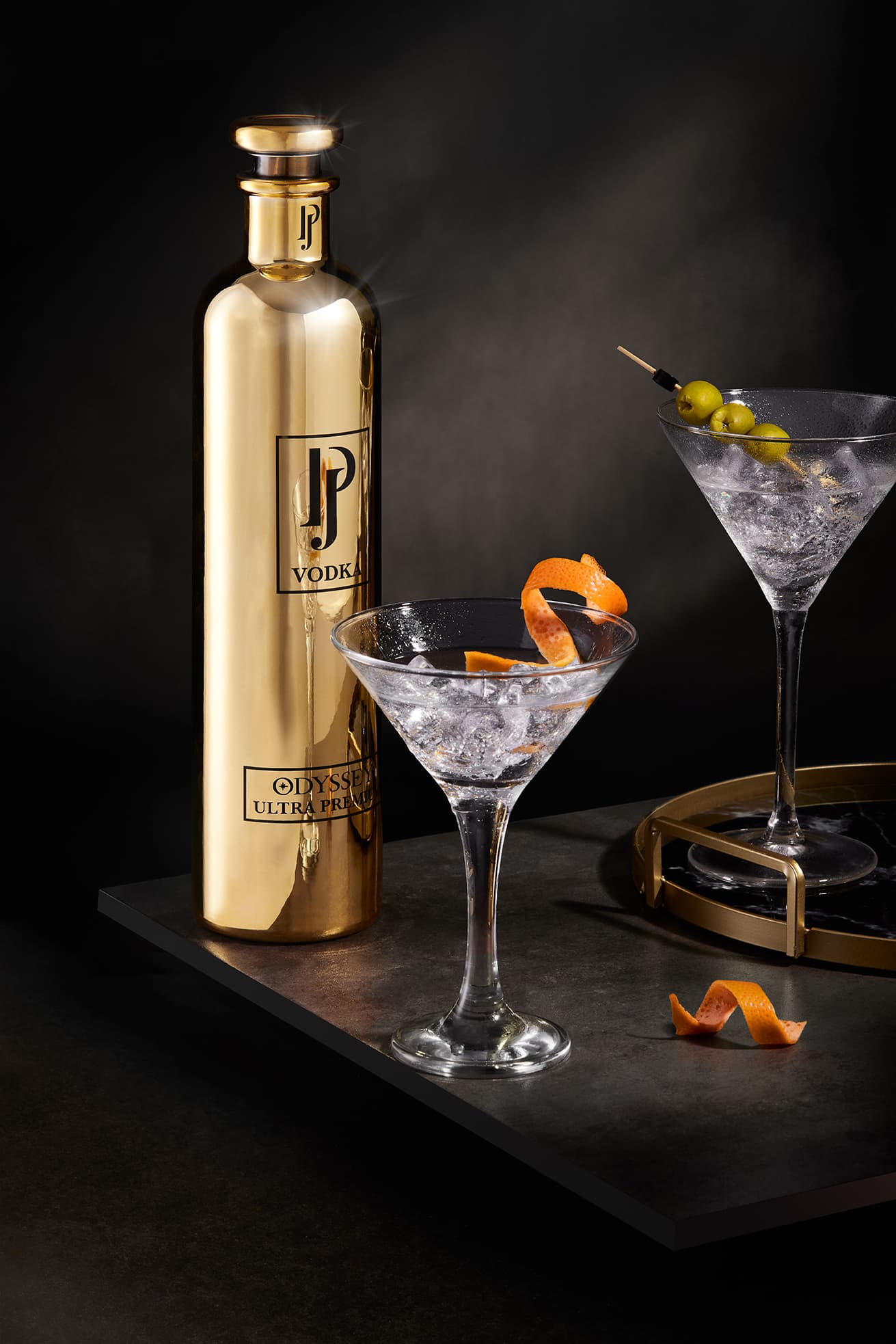 Vodka espagnole ultra premium fabriqué par PJ Odyssey